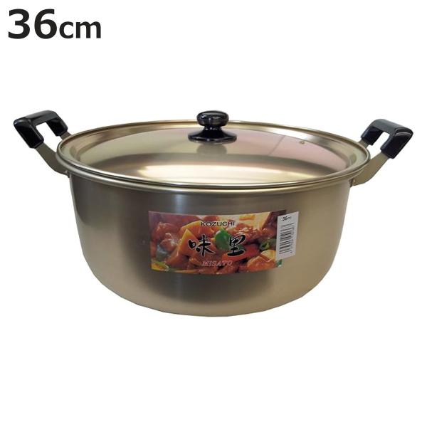 サイズ/約幅48×奥行40×高さ22cm板厚：1mm容量/約14.5L内容量/1個材質/アルミニウム仕上げタイプ：陽極酸化処理生産国/韓国製●使いやすいベーシックな蓋付きアルミ両手鍋です。●大人数分の豚汁やカレーなどをたっぷり作るのに使いや...