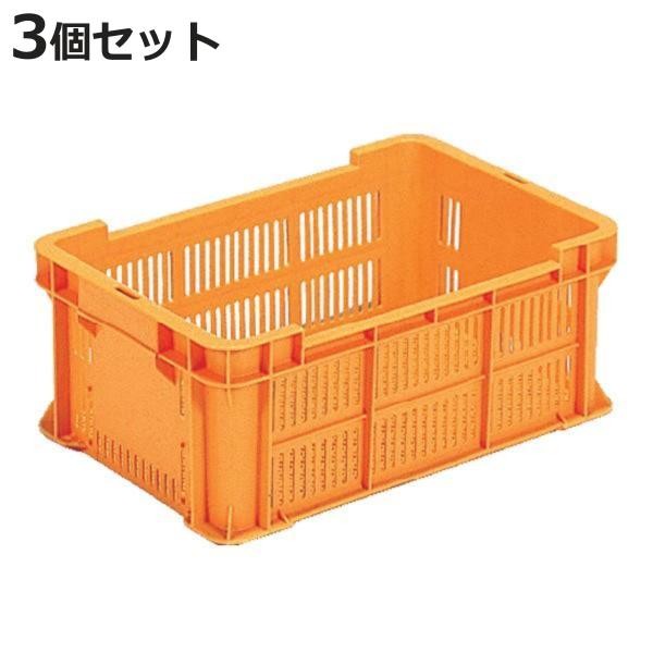 サイズ/約幅49.3×奥行31.5×高さ17.8cm※１個あたり内容量/3個（１個あたり20.4L）材質/ポリプロピレン生産国/日本製●通気性の良い全面網目タイプのコンテナー３個セットです。●段積み耐荷重に優れ、安定した段積みが可能です。●...