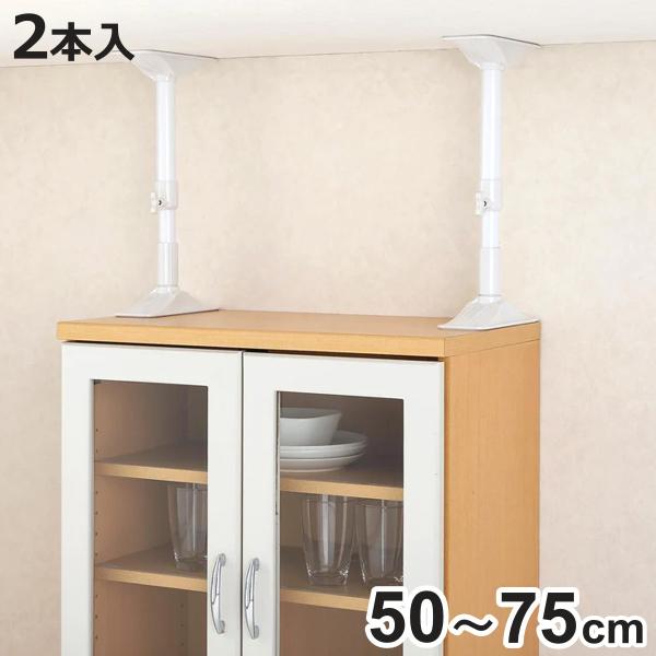 サイズ/取り付け高さ範囲：約50〜75cmキャップサイズ：約幅7.2×奥行21.2cmパイプ径：約2.9／2.5cm重量/約1.11kg内容量/2本入り材質/パイプ類：鉄パイプ（エポキシ樹脂紛体塗装）樹脂部品：ABS樹脂・EVA樹脂ねじ類：...