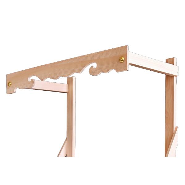 サイズ/雲板：78cm腕木：35cm内容量/1セット（雲板、腕木）材質/天然木組立状態/お客様組立品●雲板と腕木がセットになった幕板セット大サイズです。●神前幕・注連縄などの装飾品を飾る際に最適です。●板には雲を表現した「雲柄」入りです。天...