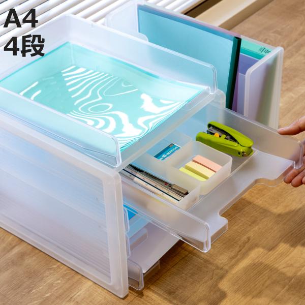 サイズ/約幅27.5×奥行34×高さ26cmレタートレー（1段）外寸：約幅24.5×奥行33×高さ5.5cm内寸：約幅23.2×奥行31×高さ4.9cm内容量/1個材質/本体：ポリプロピレン引き出し：ポリスチレン滑り止め：シリコンゴム生産国...