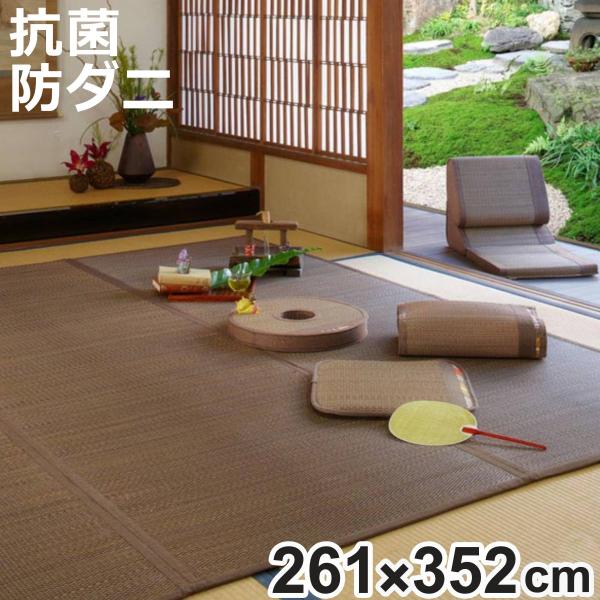 サイズ/江戸間6帖用約縦261×横352cm内容量/1枚材質/表地：い草100％裏地：不織布縁布：綿生産国/中国製●敷くだけでお部屋をリフレッシュできる い草の花ござです。●い草には空気清浄、湿度調整機能があります。●防ダニ・防カビ加工が施...