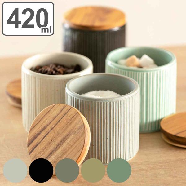 サイズ/約高さ10cm直径：約9.8cm重量/約408g容量/約420ml内容量/1個材質/本体：陶器蓋：天然木（チーク材）・シリコンパッキン付き（ウレタン塗装）種類/白、黒、灰、萌黄、浅葱生産国/日本製食器洗い乾燥機/部品によって使用不可...