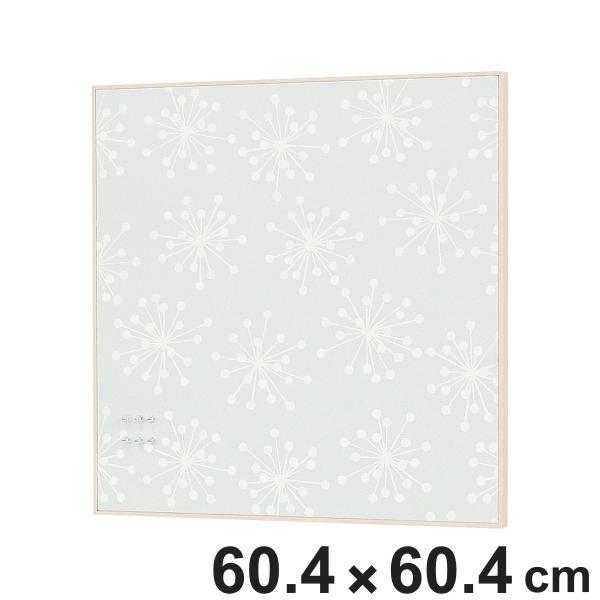 サイズ/約縦60.4×横60.4×厚み2.4cm重量/約2.6kg内容量/1枚付属品：マグネット6ヶ、壁取付金具、石こうボード用ピン、木壁用ネジ材質/本体：アルミラッピング、スチール布目シート貼り生産国/日本製●マグネットで固定するタイプの...