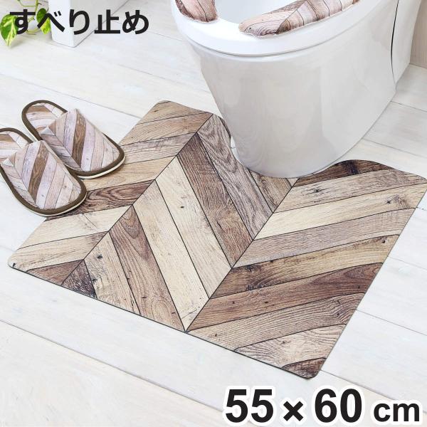 サイズ/約横60×縦55cm厚さ：約0.6cm内容量/1枚材質/塩化ビニル樹脂生産国/中国製洗濯/不可滑り止め/加工あり●汚れてもサッとひと拭きでお掃除ができるPVC素材のトイレマットです。●洗濯の必要がないので、時間と水道・電気代の節約に...