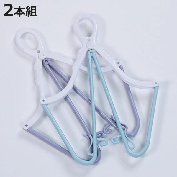 サイズ/約幅40×奥行1×高さ26cm重量/約65g内容量/同色2本組材質/本体：ポリプロピレンバネ：鋼線生産国/日本製●ハンガーを竿に掛けたままシャツが掛けられ、襟元を無理に伸ばす事なく干すことができます。●コンパクトにたためるので、収納...