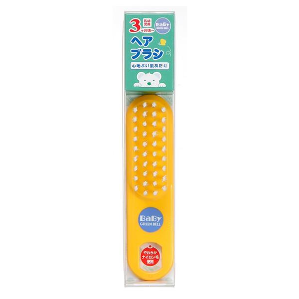 赤ちゃんのお肌にやさしい柔らかいヘアブラシです。3ヵ月頃からの乳幼児のお子さまにお使いいただけます。心地よい肌あたりのナイロン毛を使用しています。【商品詳細】 サイズ/約幅3×長さ12×高さ2.5cm 重量/約22g 内容量/1個 材質/ブ...