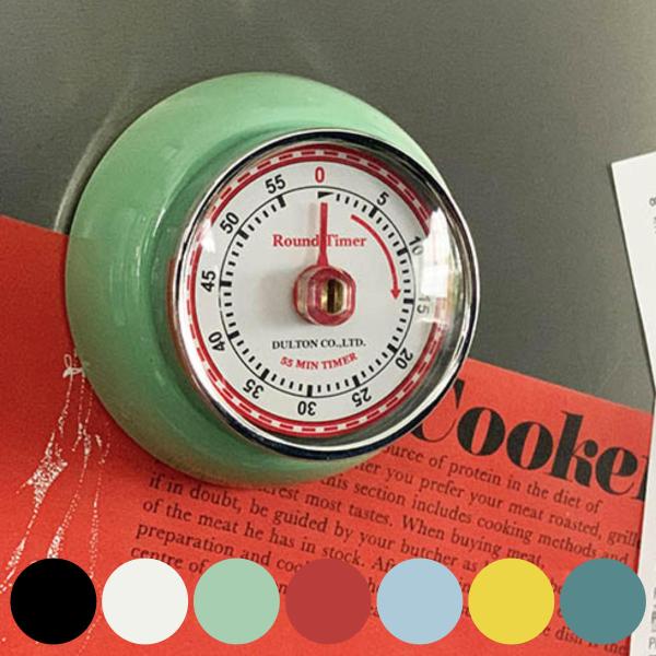 サイズ/約高さ3cm直径：約7cm内容量/1個材質/本体：スチールダイヤルカバー：ポリカーボネート種類/ブラック、アイボリー、ミントグリーン、レッド、サックスブルー、イエロー、グレーグリーン生産国/中国製●デジタルとは競わない、アナログの良...