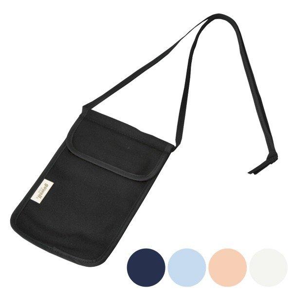 サイズ/約幅12×高さ19cm重量/約30g内容量/1個シールバッグ入り材質/綿種類/ブラック、ネイビー、スカイブルー、ピンク、ホワイト生産国/日本製●パスポート・現金・カード・トラベラーズチェックなどの旅の貴重品をひとまとめにできるトラベ...