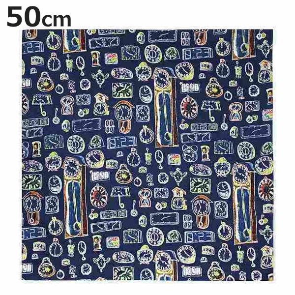 サイズ/約横50×縦50cm内容量/1枚材質/綿100％生産国/日本製●時計が沢山描かれている芸術的な風呂敷です。●お弁当を包んだり、手土産を包むのに便利です。●綿100％なので汚れても洗濯機で丸洗いできます。マルチクロス おしゃれ お弁当...