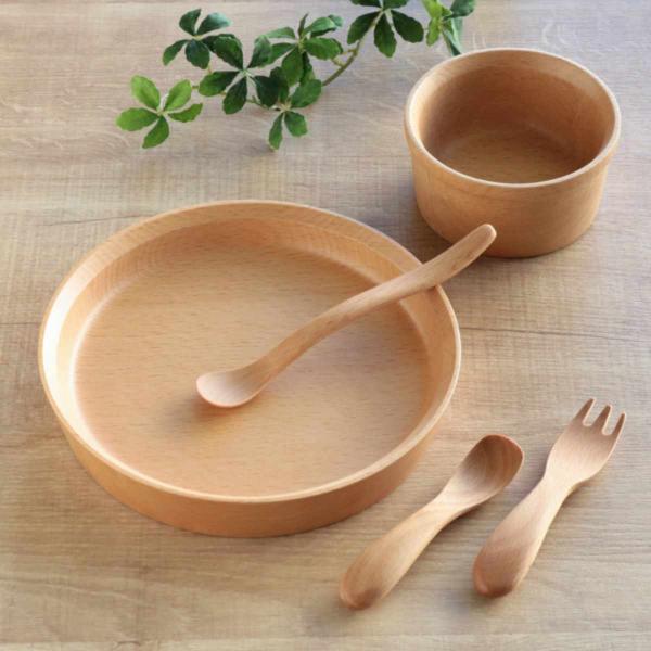 サイズ/プレートL：約直径18×高さ3cm約150gボウルS：約直径10×高さ5cm約80gスプーン角：約幅2.5×高さ10.7cm約7gフォーク：約幅2.3×高さ11.2cm約10gフィーディングスプーン：約幅2.3×高さ15cm約6g容...