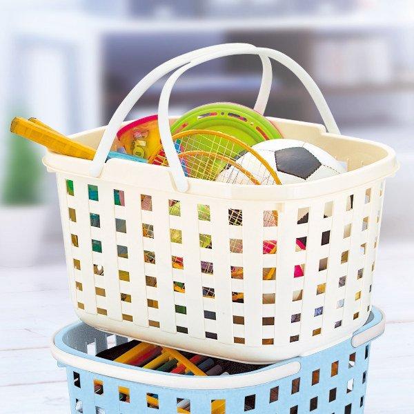 安定して積み重ねができるスタッキングバスケットです。ランドリー以外にも、クローゼットや子供部屋などにお使いいただけます。清潔でやさしいメルヘンカラーなので、浴室やお部屋に溶け込みます。安心の日本製です。 【商品詳細】サイズ/約幅49.5×奥...