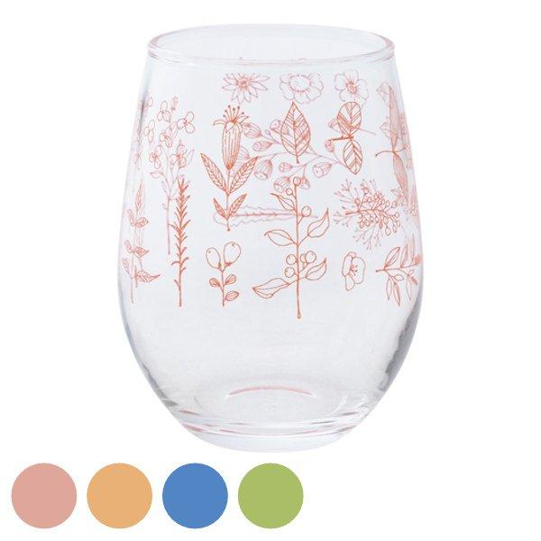 自然に咲く花々、木々、草などをモチーフに野山に広がる景色をイメージしたフリーグラスです。カラフルだけど甘くないカラーリング、繊細な線画少し大人な花柄の彩りで素敵なランチタイムになります。 【商品詳細】サイズ/約高さ10.3cm 直径：約6....