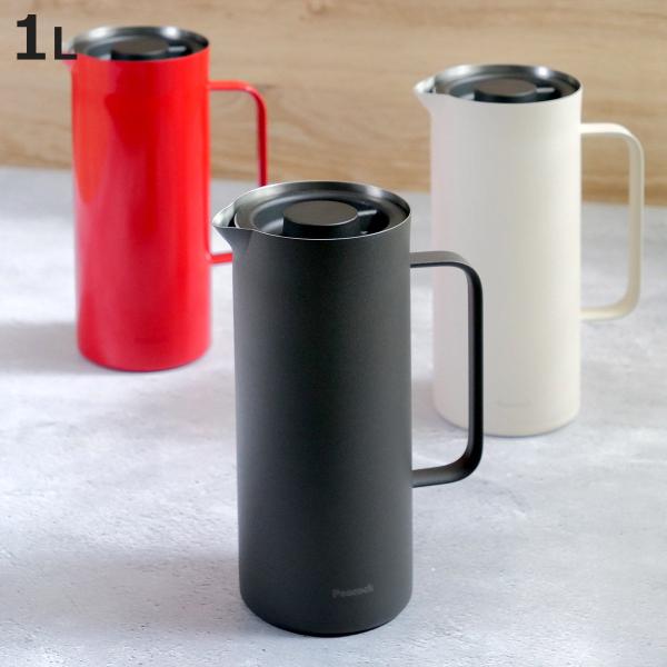 サイズ/約幅9.8×奥行14.8×高さ23.4cm 口径：約7.6cm重量/約740g容量/約1L内容量/1個材質/内びん・胴部・口金：ステンレス鋼中せん：ポリプロピレンパッキン：シリコーンゴム種類/レッド、ダークブラウン、ホワイト生産国/...