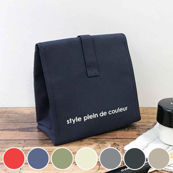 サイズ/約幅20×奥行12×高さ21cm内容量/1個材質/本体：ポリエステル内側部分：アルミ蒸着フィルム種類/アイボリー、ブラック、グレー、ネイビー、カーキ、レッド、ベージュ生産国/中国製●シンプルなデザインのランチポーチです。●スナップボ...