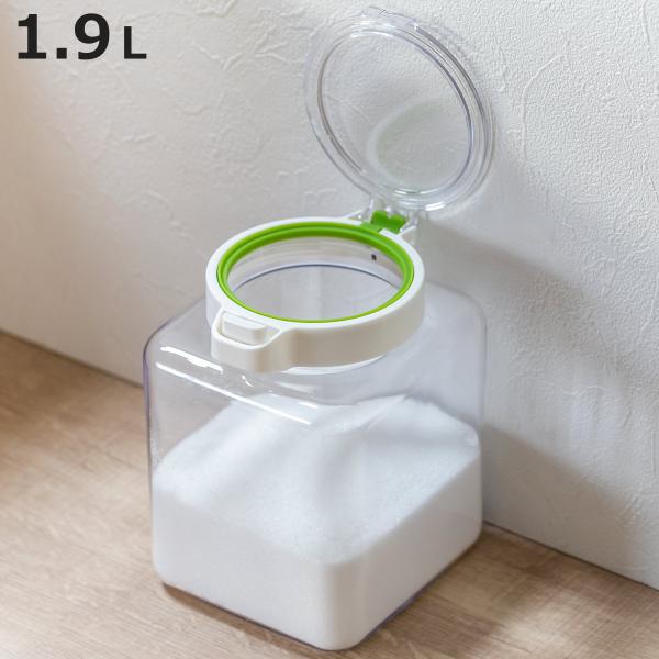 サイズ/約幅12×奥行13×高さ16.4cm重量/約259g容量/約1.9L内容量/1個材質/本体：AS樹脂フタ：飽和ポリエステルフタ枠：ポリプロピレンパッキン：シリコーン生産国/日本製パーツ別耐熱温度/フタ、フタ枠、本体：100度パッキン...
