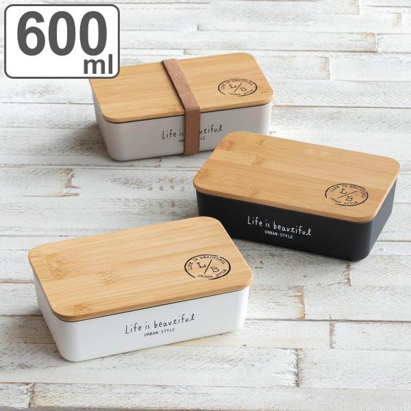 サイズ/約幅17×奥行11.2×高さ5.3cm容量/約600ml内容量/1個（本体、ランチベルト）材質/本体：PET、ABS樹脂蓋：竹シール蓋：ポリエチレン種類/ホワイト、グレー、ブラック生産国/中国製食器洗い乾燥機/使用可能電子レンジ/ふ...