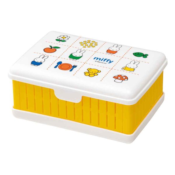 サイズ/約幅16×奥行11.5×高さ7cm組み立て時内容量/1個（本体・名前シール、仕切り）材質/ポリプロピレン生産国/日本製耐熱温度/140度食器洗い乾燥機/使用不可●持ち運びに便利なミッフィーのサンドイッチケースです。●食べ終わったらコ...