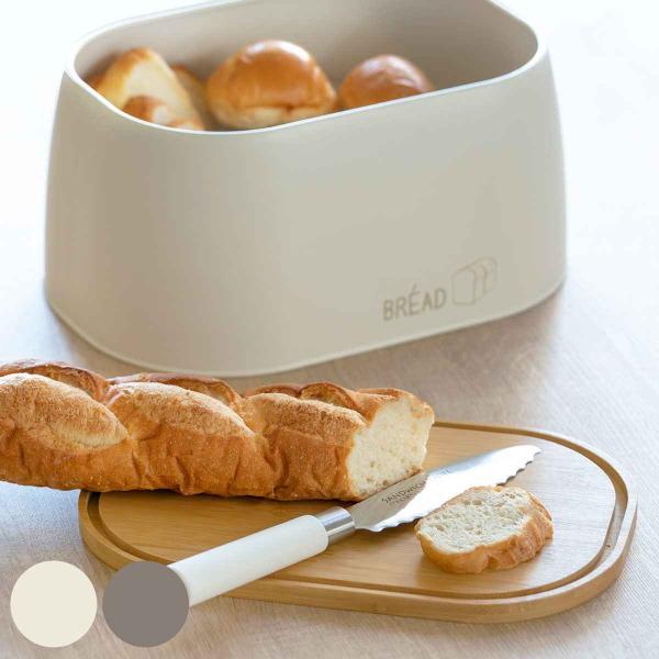 サイズ/約幅33.5×奥行23.5×高さ16cm重量/約1.17kg内容量/1個材質/本体：スチール蓋：竹種類/アイボリー、グレー生産国/中国製●ラフな雰囲気がおしゃれなスチール製ブレッドケースです。●ボックスタイプでたくさん収納でき、食パ...