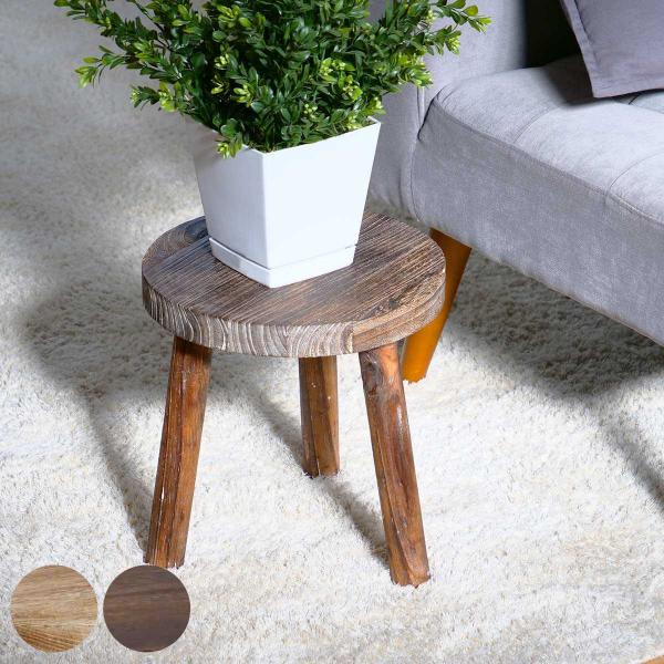 サイズ/約高さ31cm直径：約30cm内容量/1台材質/ウッド種類/ナチュラル、ブラウン生産国/中国製耐荷重/10kg●表面に焼き加工が施されたミニスタンド●ナチュラルな暮らしに彩りをプラス●サイドテーブルとして●シリーズで揃えて木のぬくも...