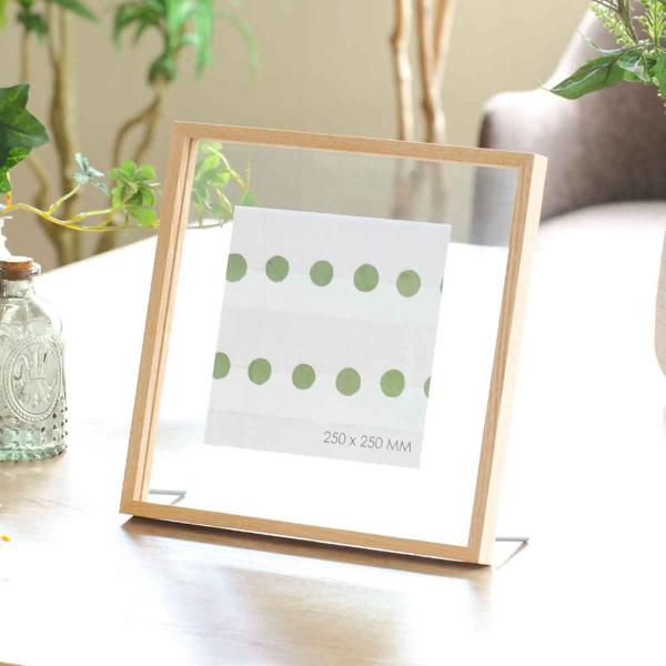 サイズ/約幅25×奥行2×高さ25cm重量/約590g内容量/1個材質/ナチュラル：ホワイトオーク、ペーパー、ガラスグレー：MDF、ウッドシート、ペーパー、ガラス種類/ナチュラル、グレー生産国/中国製●クリアな余白が写真を引き立てるCANシ...