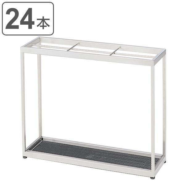 サイズ/約幅60×奥行18×高さ50cm重量/約3.9kg内容量/1台材質/本体：ステンレスヘアライン仕上水受皿：ステンレス生産国/日本製アジャスター/付き●オフィスや店舗におすすめの傘立てです。●奥行き18cmのスリムタイプなので、エント...