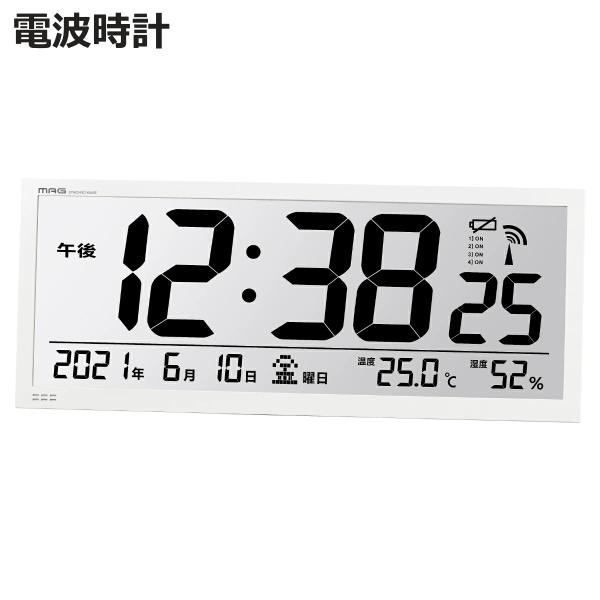 サイズ/約幅55.1×奥行3×高さ22.6cm重量/約1400g内容量/1台付属品：取扱説明書、保証書材質/枠：ABS樹脂カバー（風防）：ガラス生産国/中国製●オフィスや店舗、広い会議室などでも見やすい、横幅55cmの大型デジタル壁掛け時計...