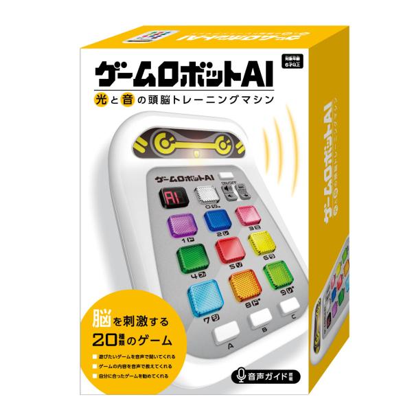 サイズ/約幅12×奥行3.5×高さ19cmパッケージサイズ：約幅16.5×奥行7×高さ25cm重量/約420g内容量/本体：1個取扱説明書：1部材質/ABS、TPR、PC、PET、紙生産国/中国製対象年齢/6歳以上●ゲームロボットAIは、音...