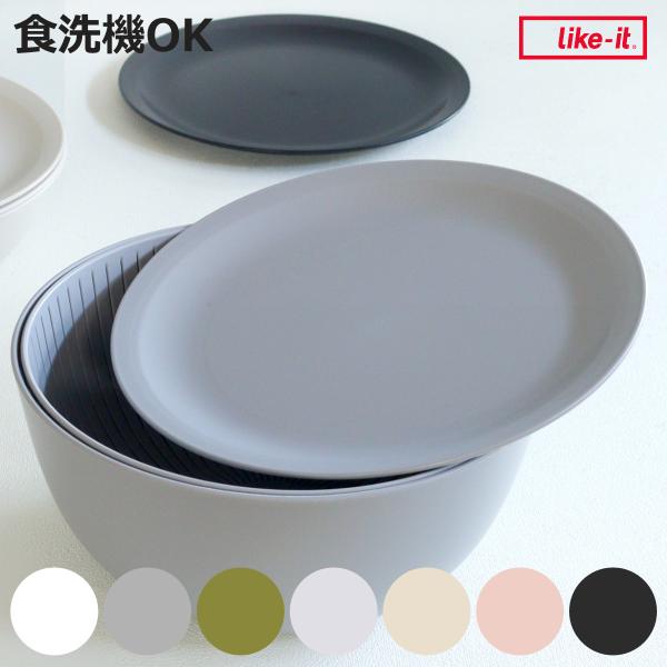 サイズ/約高さ1.6cm直径：約23.6cm重量/約119g内容量/1枚材質/ポリプロピレン種類/ホワイト、グレー、グリーン、ブラック、ピンク、ベージュ、ストーン生産国/日本製耐熱温度/140度耐冷温度/-40度食器洗い乾燥機/使用可能電子...