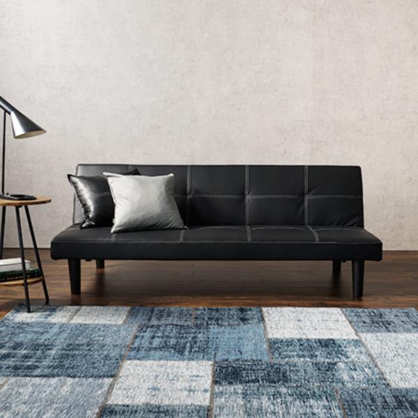 サイズ/約幅178×奥行91×高さ68cm座面高：約32cmリクライニング時：奥行86〜91×高さ68〜32cm内容量/1台材質/本体：天然木脚部：塩化ビニル張り材：合成皮革（PVC）クッション材：ウレタンフォーム生産国/中国製耐荷重/90...