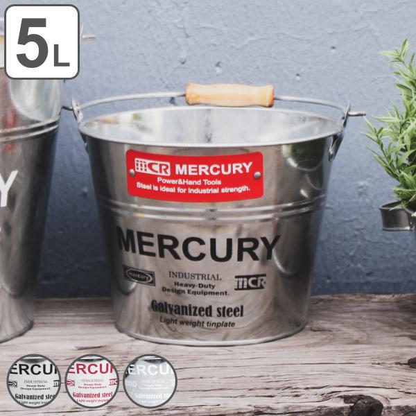 サイズ/約高さ18cm直径：約23cm容量/約5L内容量/1個材質/ブリキ種類/ブラック、レッド、ホワイト生産国/中国製●ブリキ本来の色、ガルバを活かしたデザインのバケツです。●無骨でかっこいいテイストがお好きな方におすすめです。●小ぶりな...