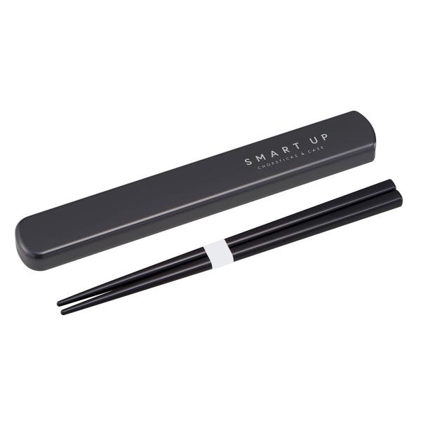 サイズ/約幅20.6×奥行3×高さ1.4cmお箸：約19.5cm内容量/1個（箸、箸箱）材質/本体：ABS樹脂蓋：AS樹脂箸：メタクリル樹脂シリコーンパーツ：シリコーンゴム生産国/日本製パーツ別耐熱温度/本体・蓋・箸：100度シリコーンパー...