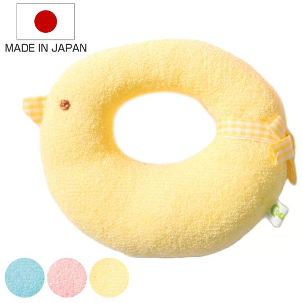 サイズ/約幅11×奥行3×高さ9cm内容量/1個材質/綿100％種類/ブルー、ピンク、イエロー生産国/日本製洗濯/手洗いのみ可能対象年齢/0歳〜●ママの肌の感触に似た柔らかくて、やさしい手触りのひよこのガラガラです。●安心の日本製で、何十年...