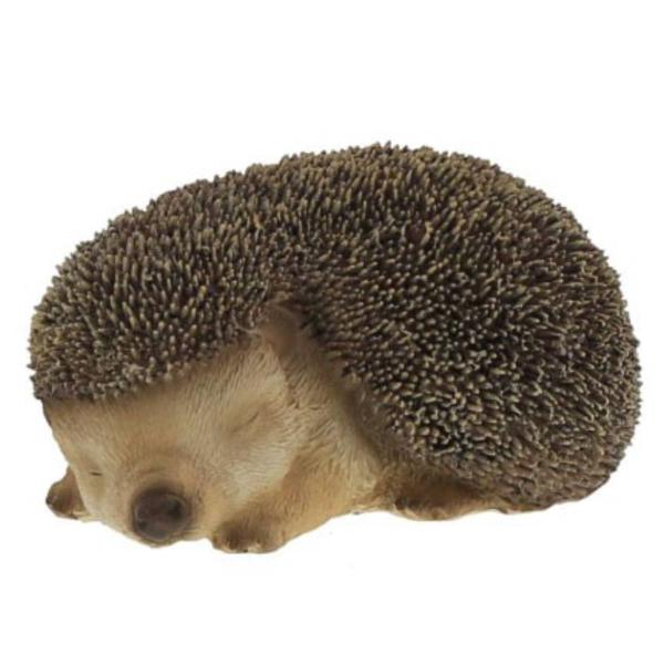 サイズ/約幅13×奥行9×高さ7cm重量/約280g内容量/1個材質/ポリレジン生産国/中国製●おやすみポーズをしたハリネズミのオブジェです。●きれいな仕上げで、まるで生きているかのような表情が特徴です。●ポリレジン製で雨に濡れても大丈夫で...