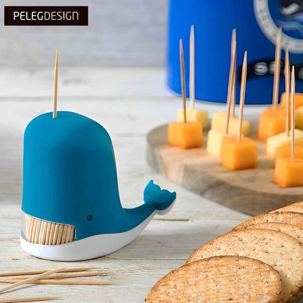 サイズ/約幅7.6×奥行5×高さ8.7cm内容量/1個材質/ポリプロピレン、ポリスチレン生産国/中国製●テーブル上のかわいいアクセントに●取る時はひっくり返すだけ●お腹をパカッと開けて補充つまようじケース つまようじ 爪楊枝 入れ ケース ...