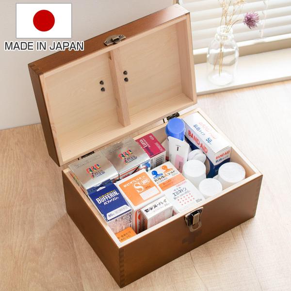 サイズ/約幅24×奥行17.3×高さ14cm下部箱内寸：幅22.5×奥行14.5×高さ9.8cm内容量/1個材質/側板（下部箱側面・蓋側面）：米ツガ（ツガ材）天然木天板：シナ合板底版：ラワン合板金具：スチール生産国/日本製●こだわり抜いたか...