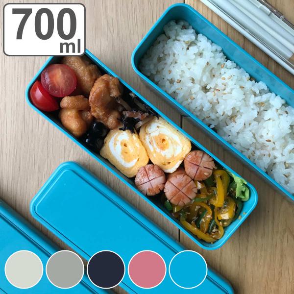 サイズ/約幅5.6×奥行17.7×高さ11.9cm重量/約307g容量/総容量：700ml上段：300ml、下段：400ml内容量/1個（仕切り、ゴムバンド）材質/本体：ポリプロピレン保冷蓋：ABS樹脂中蓋：SEBS樹脂ゴムバンド：レーヨン...