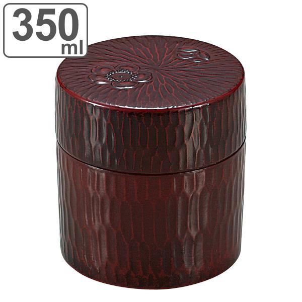 サイズ/約高さ9.2cm直径：約8.8cm容量/約350ml【適正容量】日本茶：約140gコーヒー粉：約105g内容量/1個付属品：中フタ材質/本体・フタ：ユリア樹脂中フタ：ポリプロピレン生産国/日本製食器洗い乾燥機/使用不可●シックな木目...