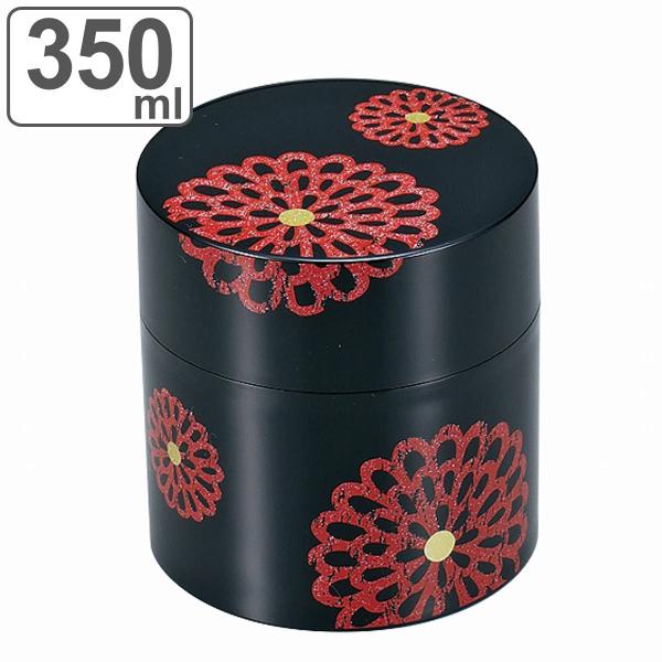 サイズ/約高さ9cm直径：約8.7cm容量/約350ml【適正容量】日本茶：約140gコーヒー粉：約105g内容量/1個付属品：中フタ材質/本体・フタ：ABS樹脂中フタ：ポリプロピレン生産国/日本製食器洗い乾燥機/使用不可●大振りな花紋が美...