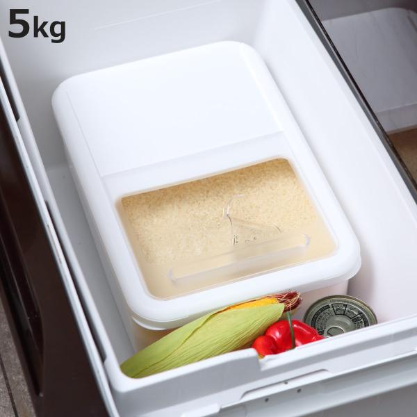 サイズ/約幅25.5×奥行38×高さ13cm重量/約700g容量/約6L計量カップ：約180ml内容量/1個付属品：1合カップ材質/本体・フタ：ポリプロピレンスライド扉・計量カップ：ポリスチレン生産国/日本製パーツ別耐熱温度/本体・フタ：1...