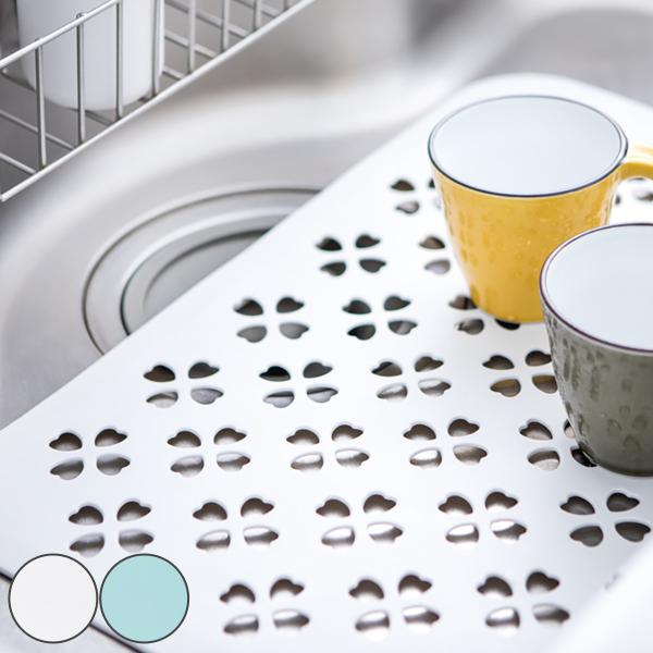 サイズ/約幅45×奥行32.5×高さ0.6cm内容量/1枚材質/熱可塑性エラストマー種類/ホワイト、ミントブルー生産国/日本製耐熱温度/70度●シンクの底に敷くことで食器やシンクを傷から守ります。●クッション性のよいラバータイプです。キズ防...