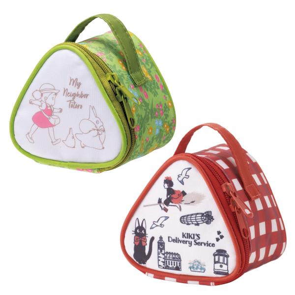 サイズ/約幅11.7×奥行11×高さ8.7cm内容量/1個材質/表地、持ち手：ポリエステル裏地：アルミ蒸着フィルム種類/魔女の宅急便23、トトロメイといっしょ生産国/中国製●コンビニの三角おにぎり2個が袋のまま入るおにぎりケースです。●断熱...