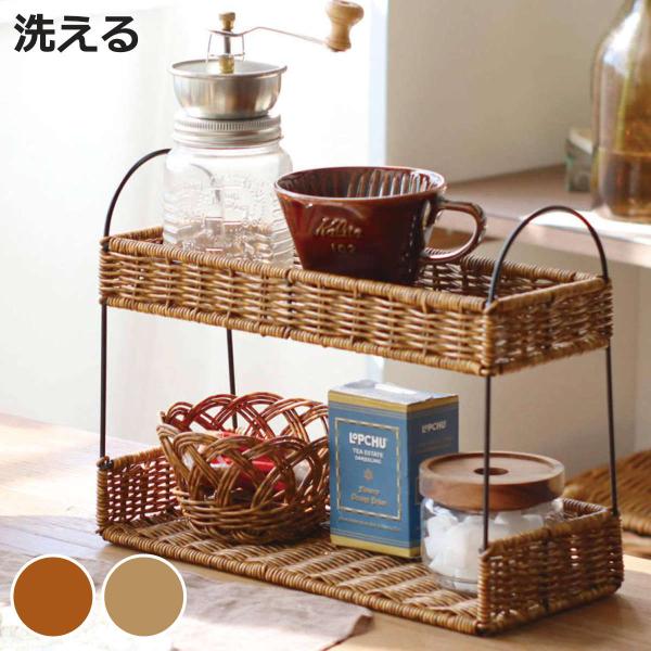 サイズ/約幅34×奥行14×高さ25.5cm内容量/1個材質/ポリプロピレン、ポリエチレン、アイアン種類/ブラウン、ナイール生産国/中国製●汚れたらさっと水拭きできる、キッチンにぴったりなポリプロピレン製のスパイスラックです。●汚れても水拭...