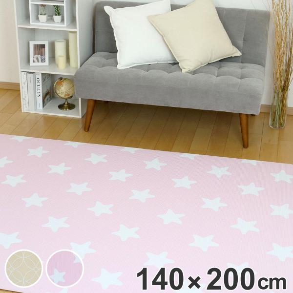 サイズ/約幅200×奥行140×高さ1cm内容量/1枚材質/PVC(ポリ塩化ビニル）種類/七宝輪、ピーチスター生産国/中国製床暖房/ホットカーペット/対応●やわらかく適度な弾力のある低反発のプレイマットです。●ハイハイ時の赤ちゃんの膝にもや...