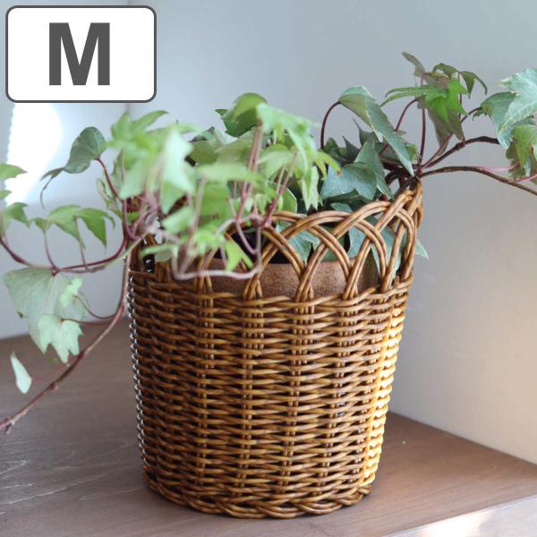 サイズ/約幅16×高さ16cm重量/約100g内容量/1個材質/ ポリプロピレン、ポリエチレン原産国/中国●まるで天然素材のような手編みバスケット UTILE（ユティル）●水洗いできる鉢カバーMサイズです。●キッチンや洗面周りの小物入れにも...