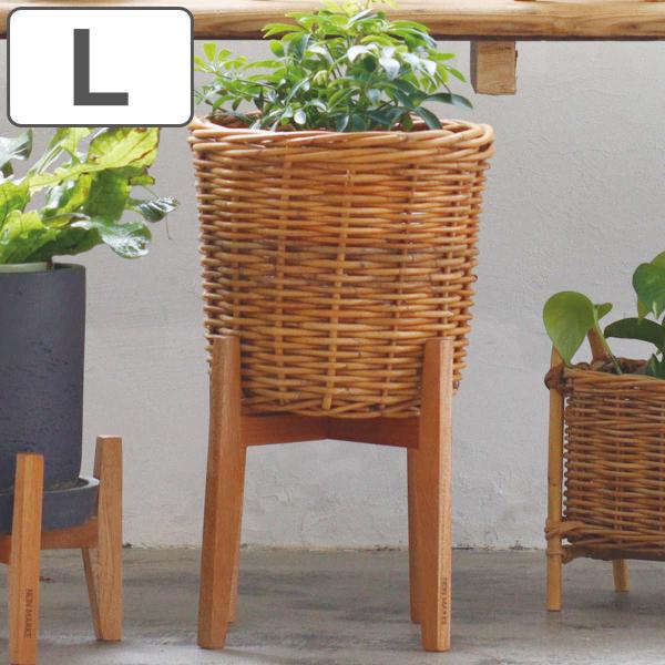 サイズ/約幅24×奥行24×高さ23.3cm鉢サイズ：直径約20cmまで対応重量/約240g内容量/1個付属品：組立用ネジ材質/天然木（マホガニー）原産国/インドネシア●天然のマホガニーを使用したポットスタンドL・ハイタイプです。●サイズ違...