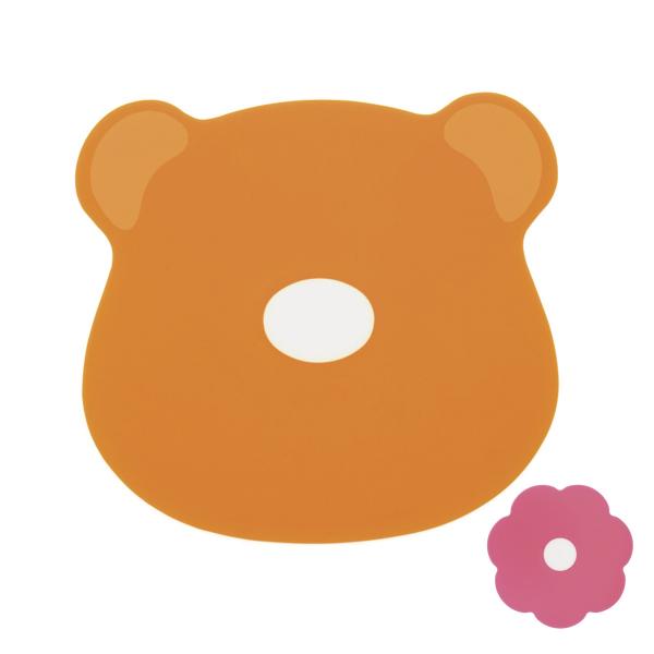 サイズ/クマ：約幅20.9×奥行19.4×高さ0.1cmおはな：約幅22.1×奥行21.8×高さ0.1cm内容量/1枚材質/シリコーンゴム種類/クマ、おはな生産国/中国製耐熱温度/200度食器洗い乾燥機/使用可能●IHプレートをやさしく、か...