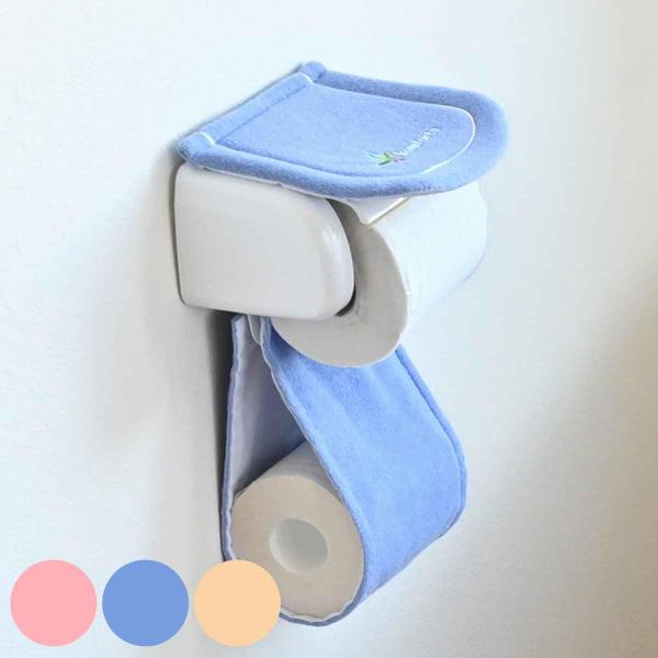 サイズ/上部：約17×14.5cm内容量/1枚材質/綿75％、ポリエステル25％（成型部品 ポリプロピレン）種類/ピンク、ブルー、ベージュ生産国/中国製洗濯/洗濯機使用可能●シンプルさとあたたかさを合わせもったペーパーホルダーカバーです。●...