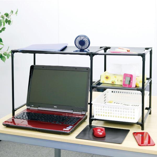 サイズ/約幅75.5×奥行32×高さ38cm重量/約560g内容量/1個材質/不織布（PPコーティング）、スチール、ポリプロピレン   生産国/中国製耐荷重/約4kg（1棚あたり約1kg）組立状態/お客様組立品●ご自宅でのワークスペース確保...