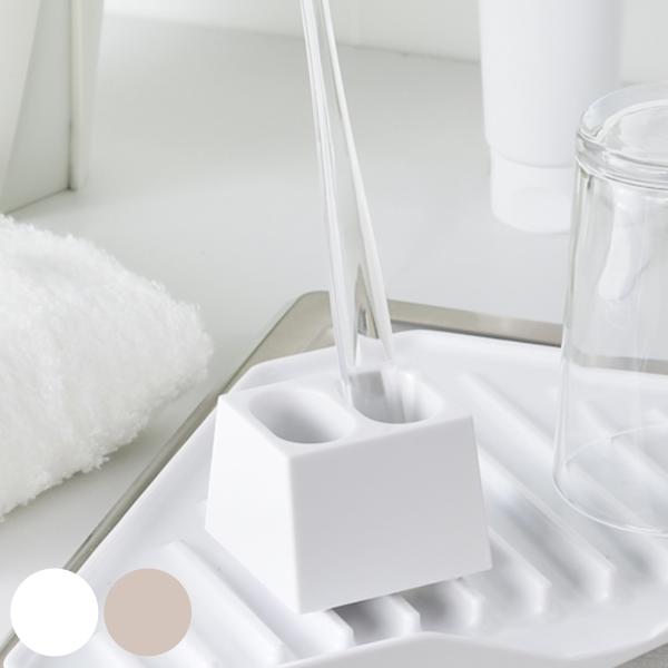 サイズ/約幅5×奥行5×高さ3.9cm重量/約83g内容量/1個材質/メラミン樹脂種類/ホワイト、グレー生産国/日本製耐熱温度/120度食器洗い乾燥機/使用可能●落としても割れにくく丈夫で、浴室内でも安心の歯ブラシスタンドです。●歯ブラシス...